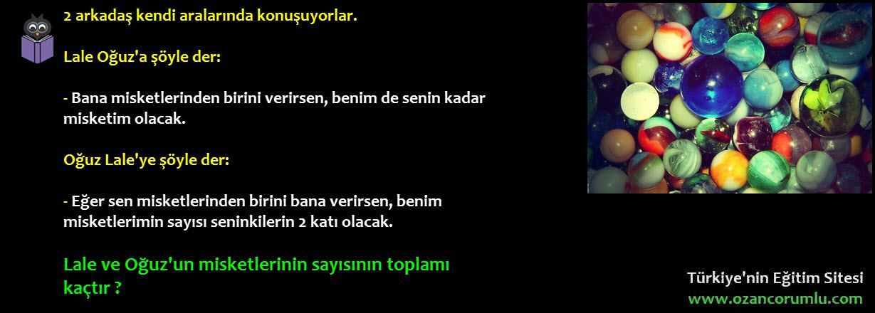 Ödüllü Soru 3. Hafta | ozancorumlu.com | Türkiye'nin Eğitim Sitesi